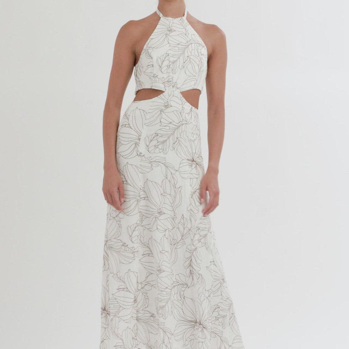 Lyra Cut Out Midi Dress – KOOKAÏ UK